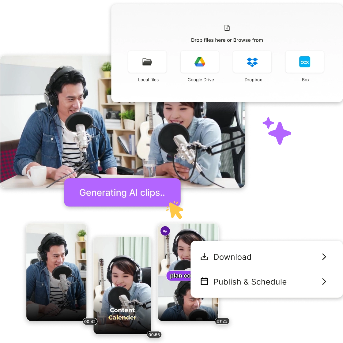 AI Clips Generator | Create Viral Clips with quso.ai